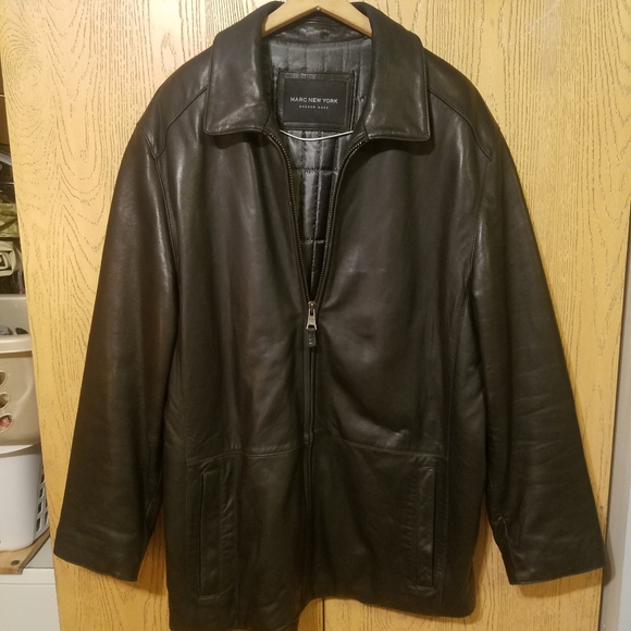Andrew Marc | Jackets & Coats | Marc New York Leather Jacket | Poshmark